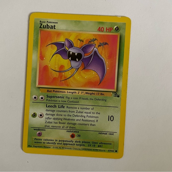 Pokemon | Toys | Pokemon 999 Vintage Set Zubat 5762 | Poshmark